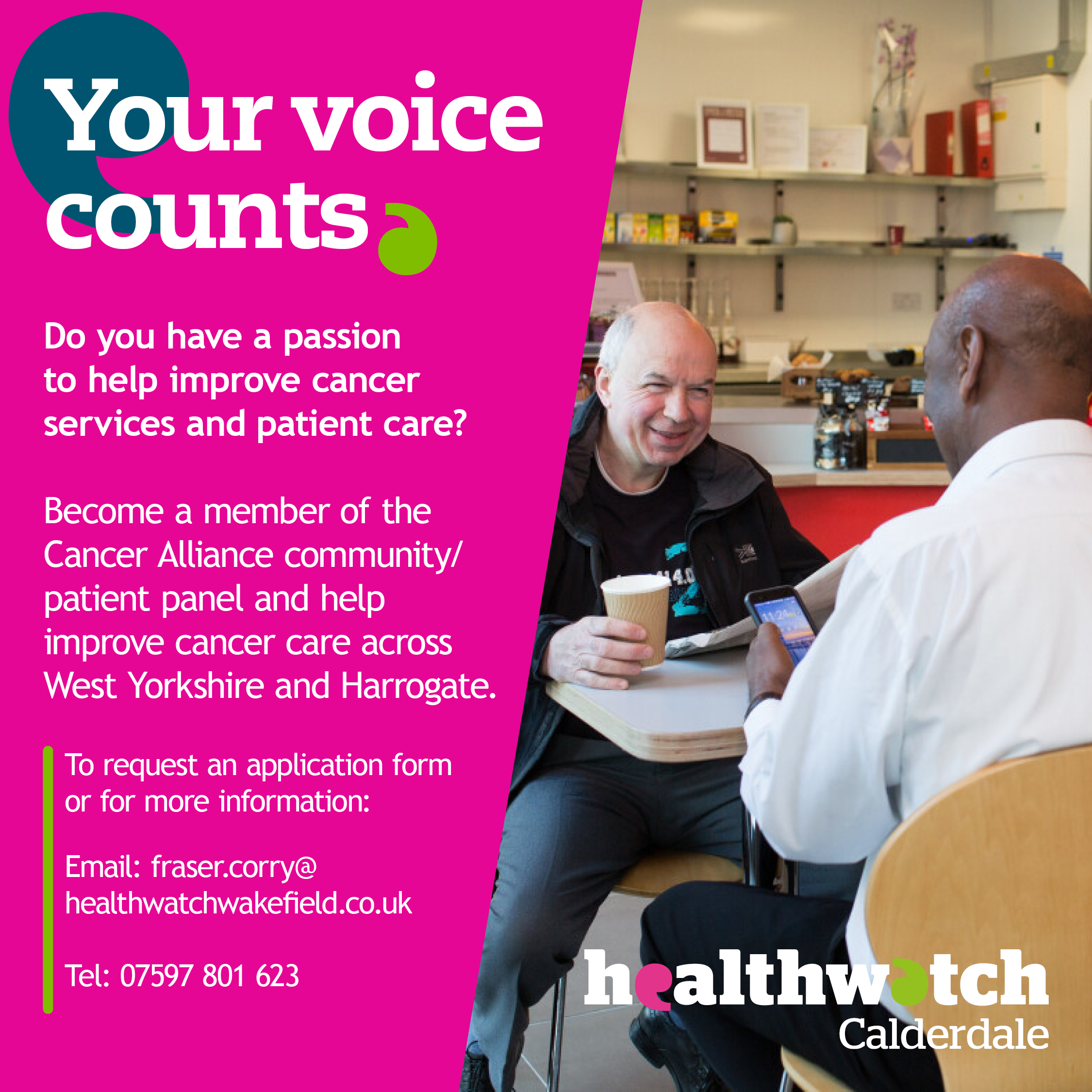 Cancer Care Alliance recruitment drive West Yorkshire and Harrogate
